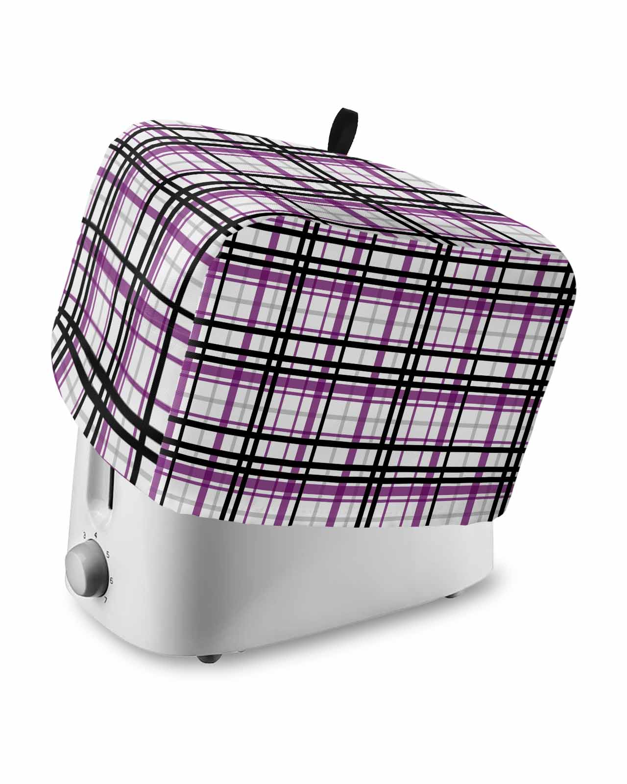 Fsddascl Purple Black Plaid Small Toaster Cover 2 Slice, Kitchen ...