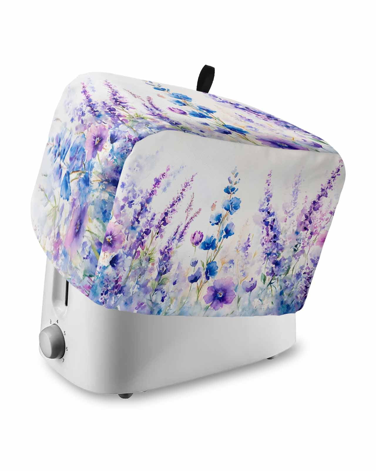 Fsddascl Purple Blue Flower Toaster Cover 2 Slice, Small Kitchen ...