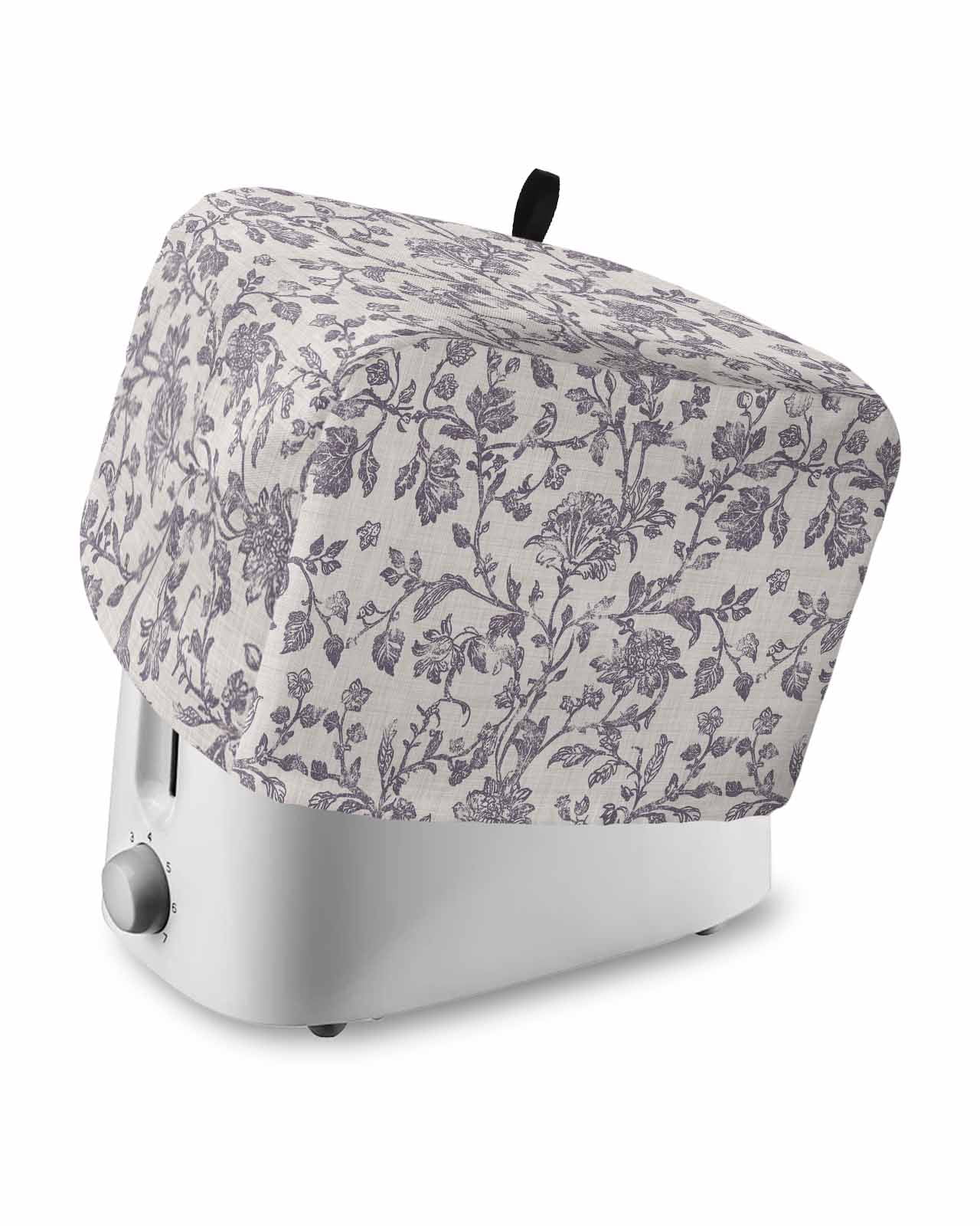 Fsddascl Purple Floral Leaf Small Toaster Cover 2 Slice, Kitchen ...