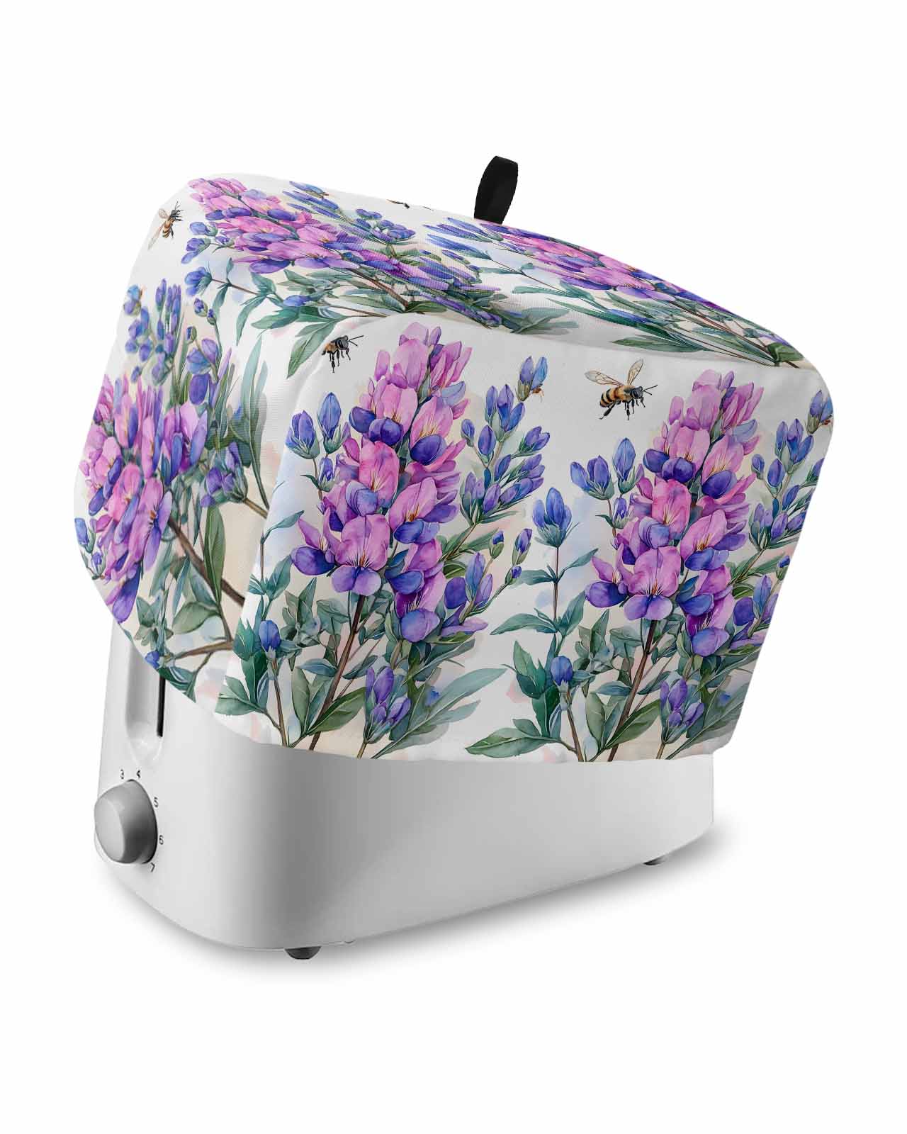 Fsddascl Purple Floral Small Toaster Cover 2 Slice, Kitchen Appliance ...