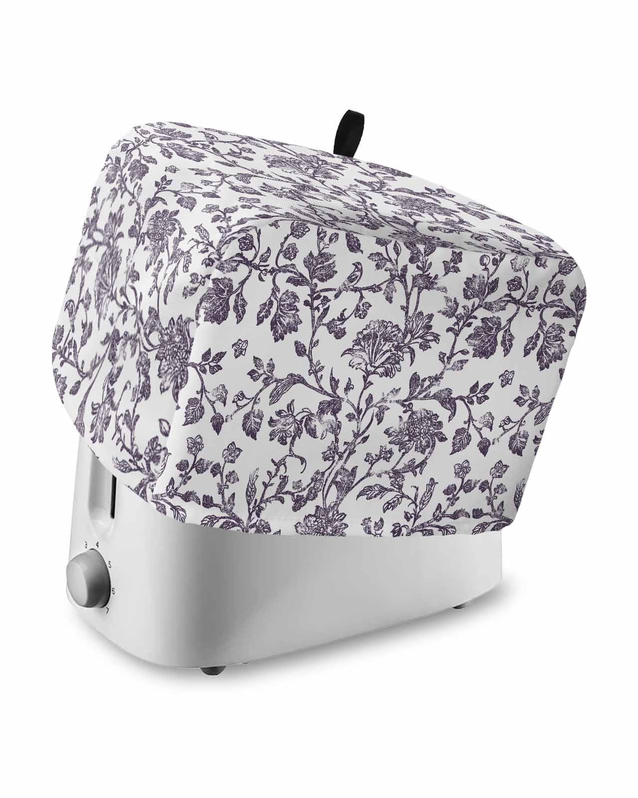 Fsddascl Purple Flower Toaster Cover 2 Slice, Small Kitchen Appliance Covers, Vintage Farmhouse ...
