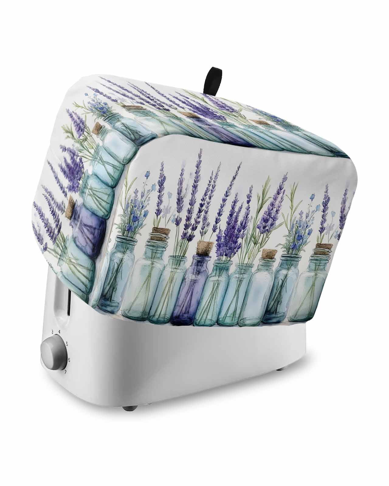 Fsddascl Purple Flowers Toaster Cover 2 Slice, Small Kitchen Appliance ...
