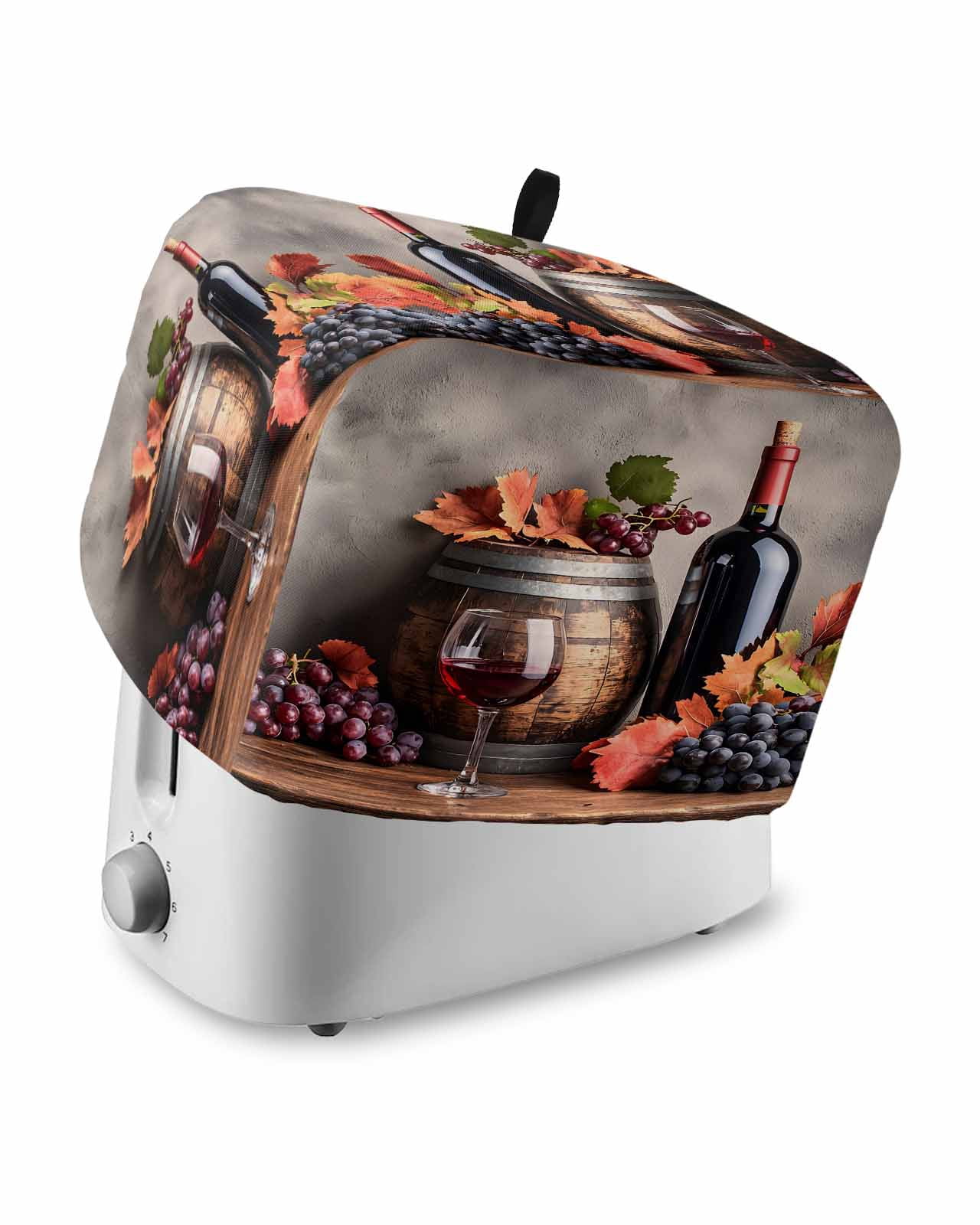 Fsddascl Purple Grapes Farmhouse Toaster Cover 4 Slice, Large Kitchen ...