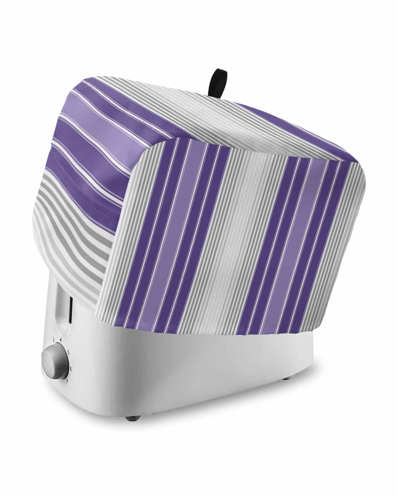 Fsddascl Purple Gray Stripes Small Toaster Cover 2 Slice, Kitchen ...