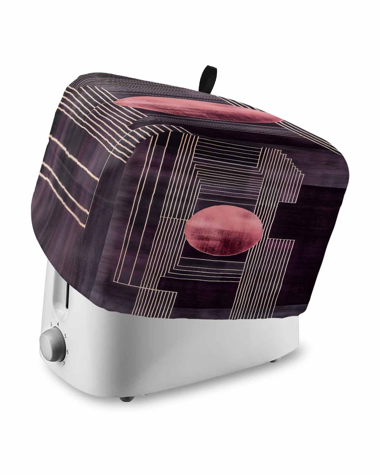Fsddascl Purple Line Geometric Toaster Cover 2 Slice, Small Kitchen ...
