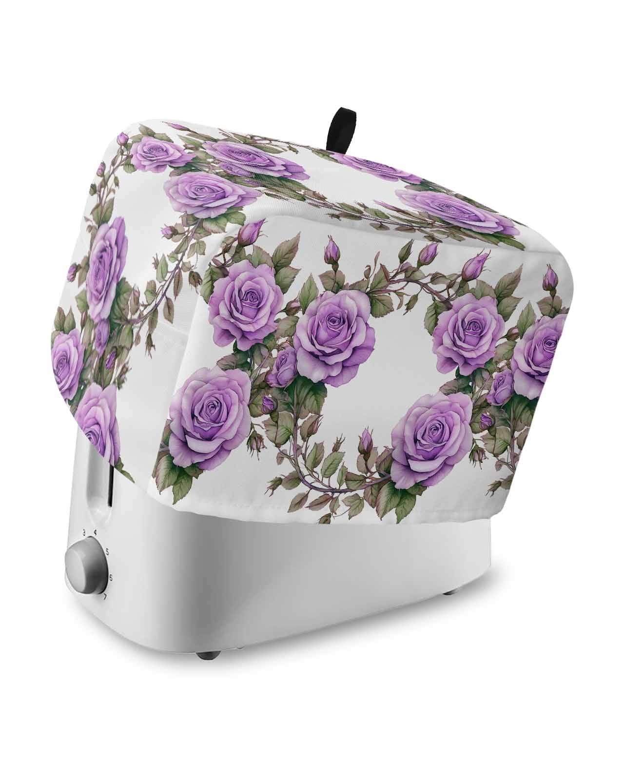 Fsddascl Purple Rose Toaster Cover 2 Slice, Small Kitchen Appliance ...