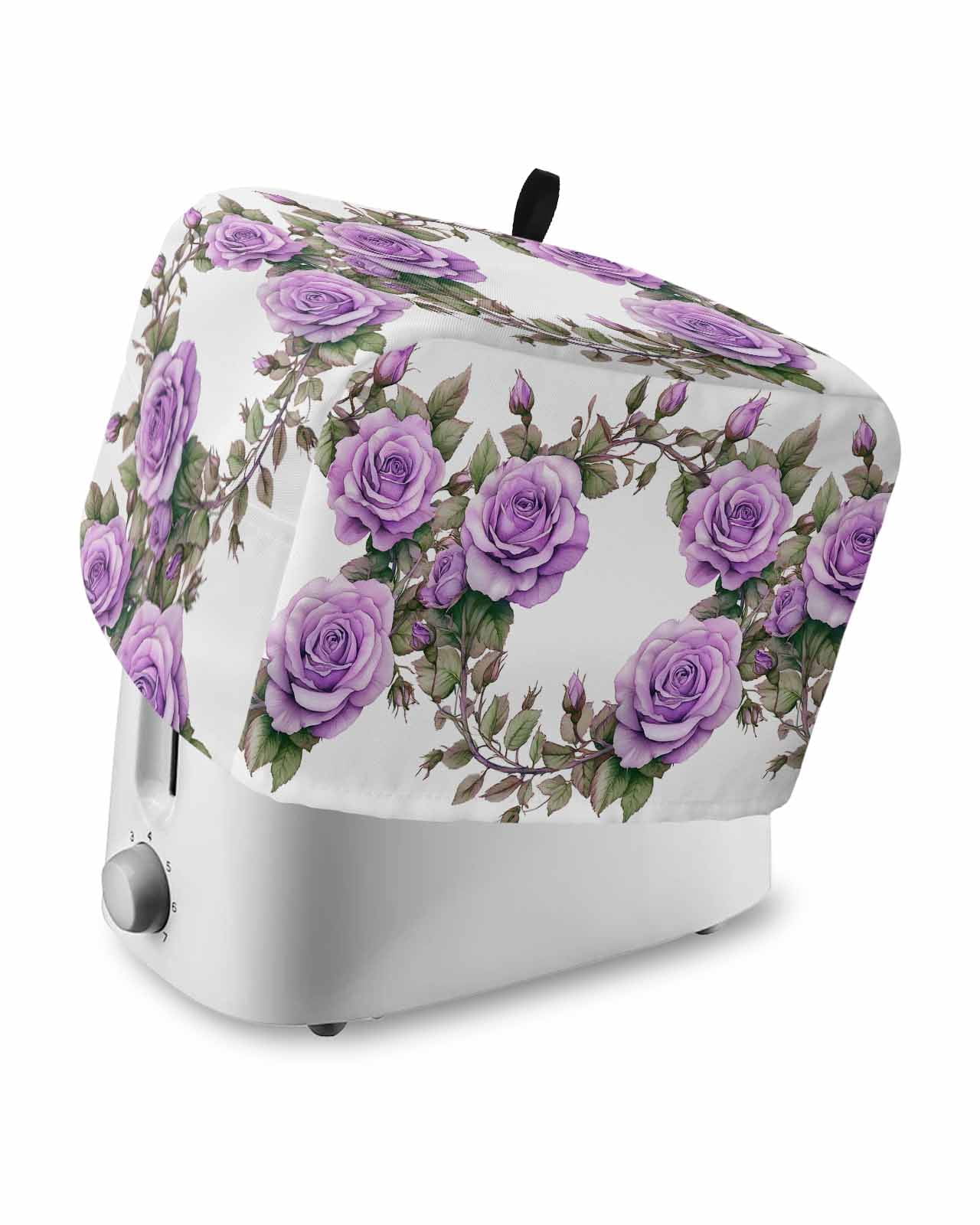 Fsddascl Purple Rose Toaster Cover 4 Slice, Large Kitchen Appliance ...