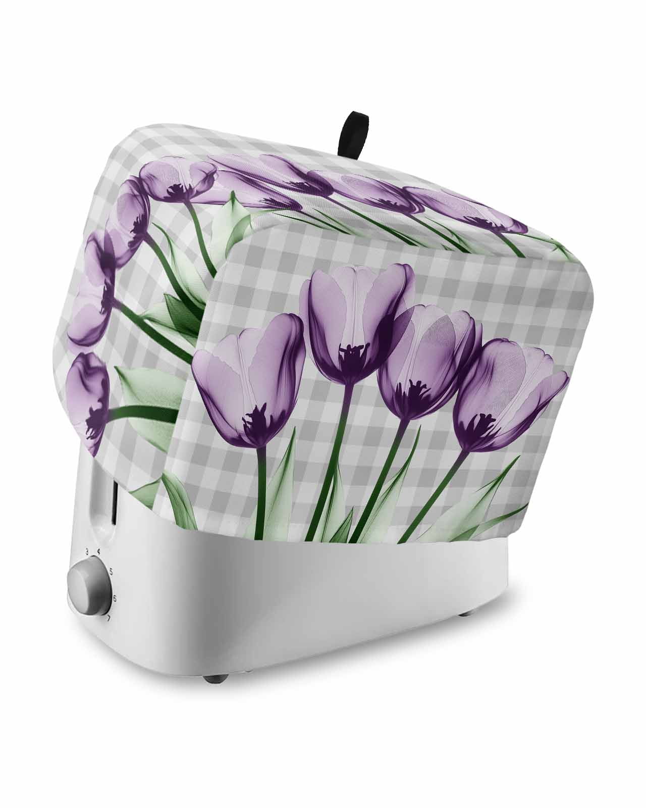 Fsddascl Purple Tulip Toaster Cover 4 Slice, Large Kitchen Appliance ...