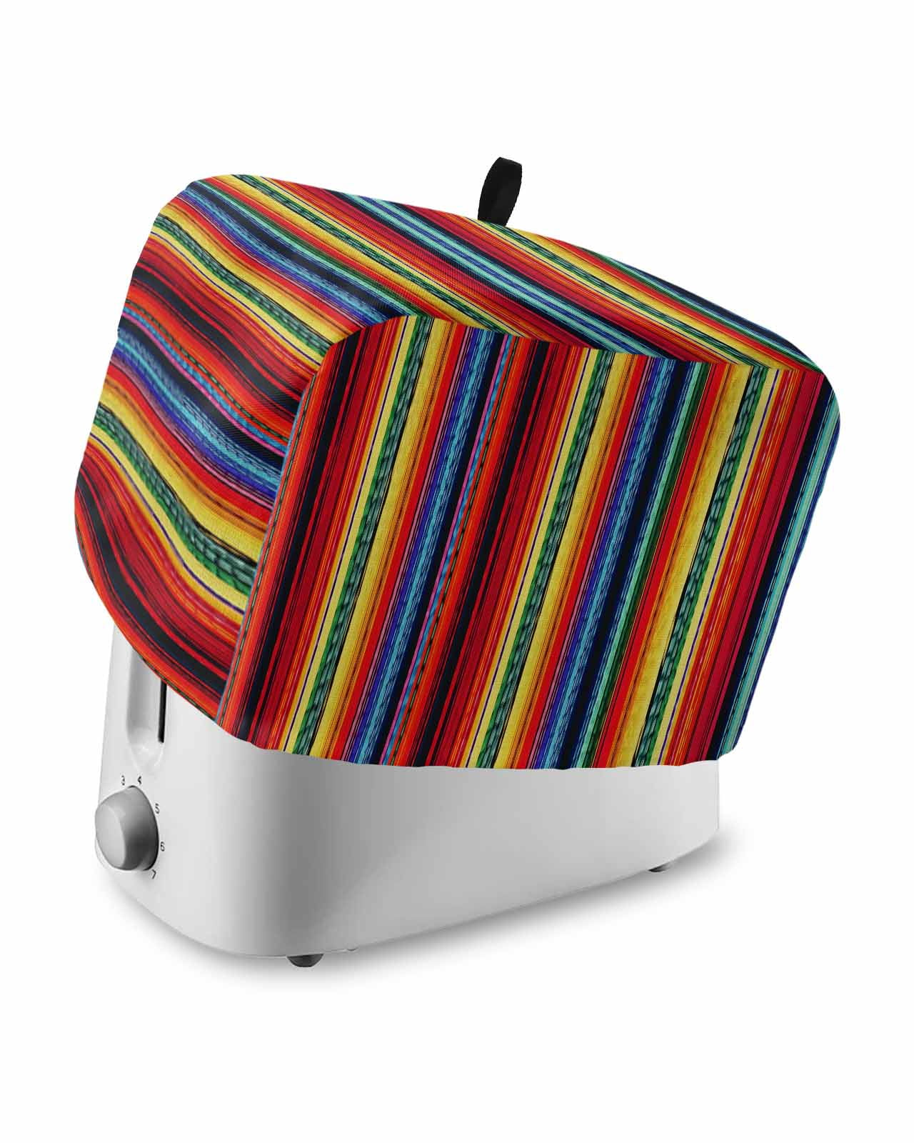 Fsddascl Rainbow Striped Toaster Cover 2 Slice, Small Kitchen Appliance ...