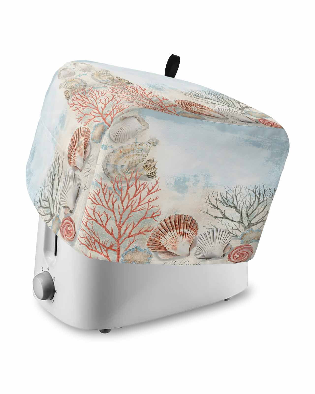 Fsddascl Red Blue Coastal Toaster Cover 2 Slice, Small Kitchen ...