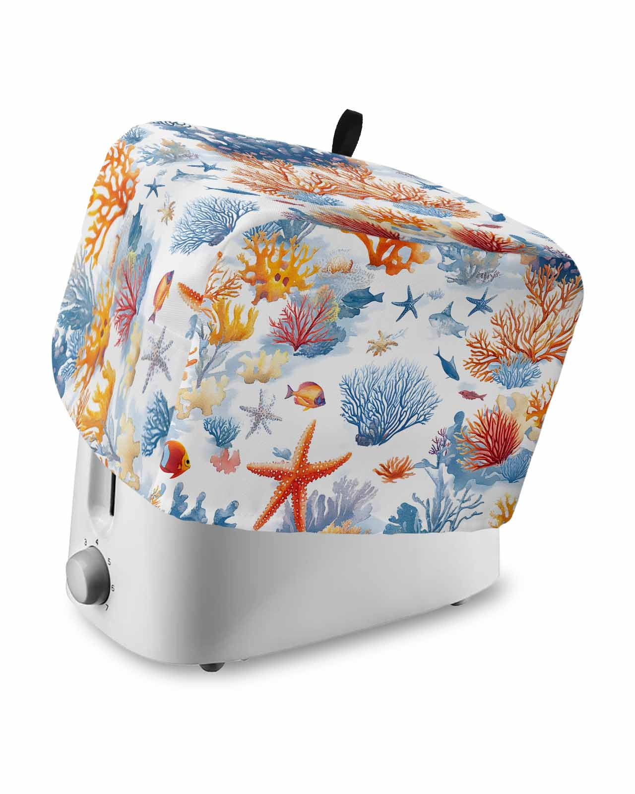 Fsddascl Red Blue Coastal Toaster Cover 2 Slice, Small Kitchen ...