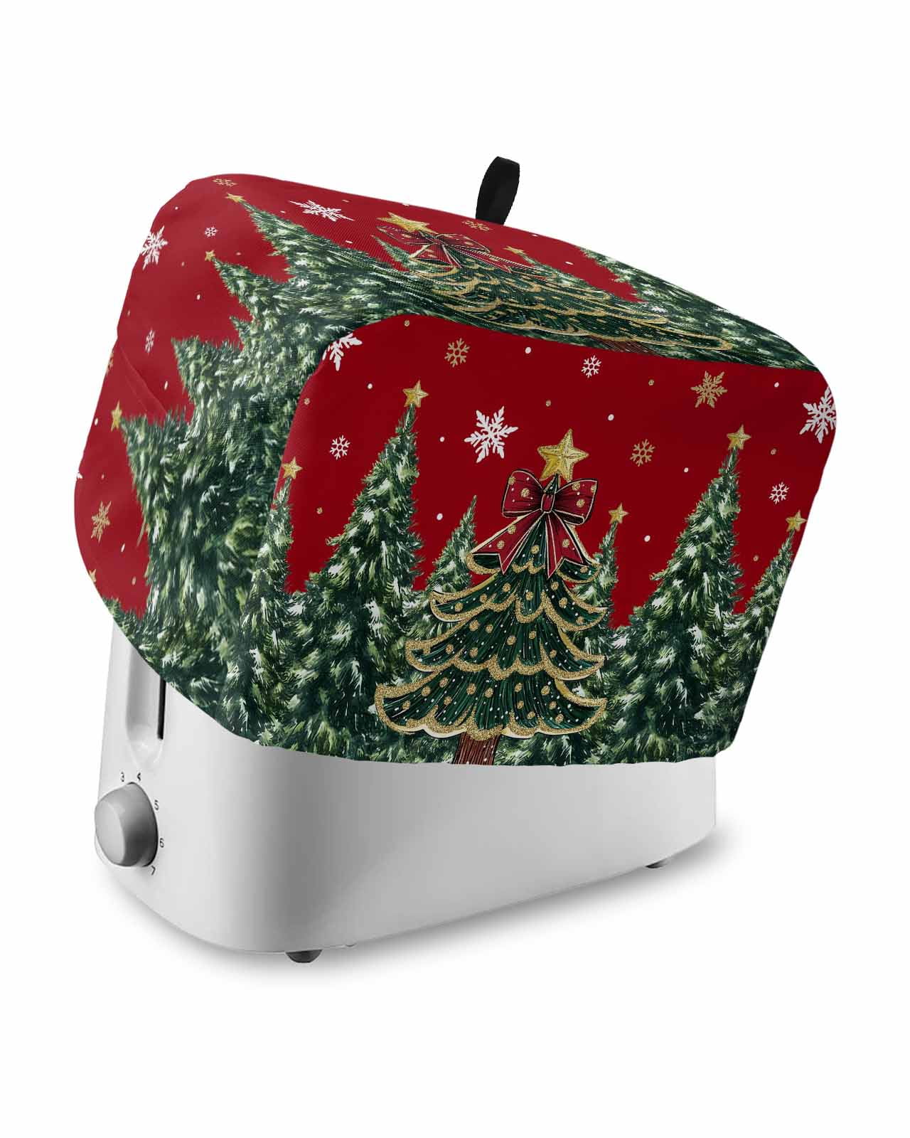 Fsddascl Red Christmas Small Toaster Cover 2 Slice, Kitchen Appliance ...