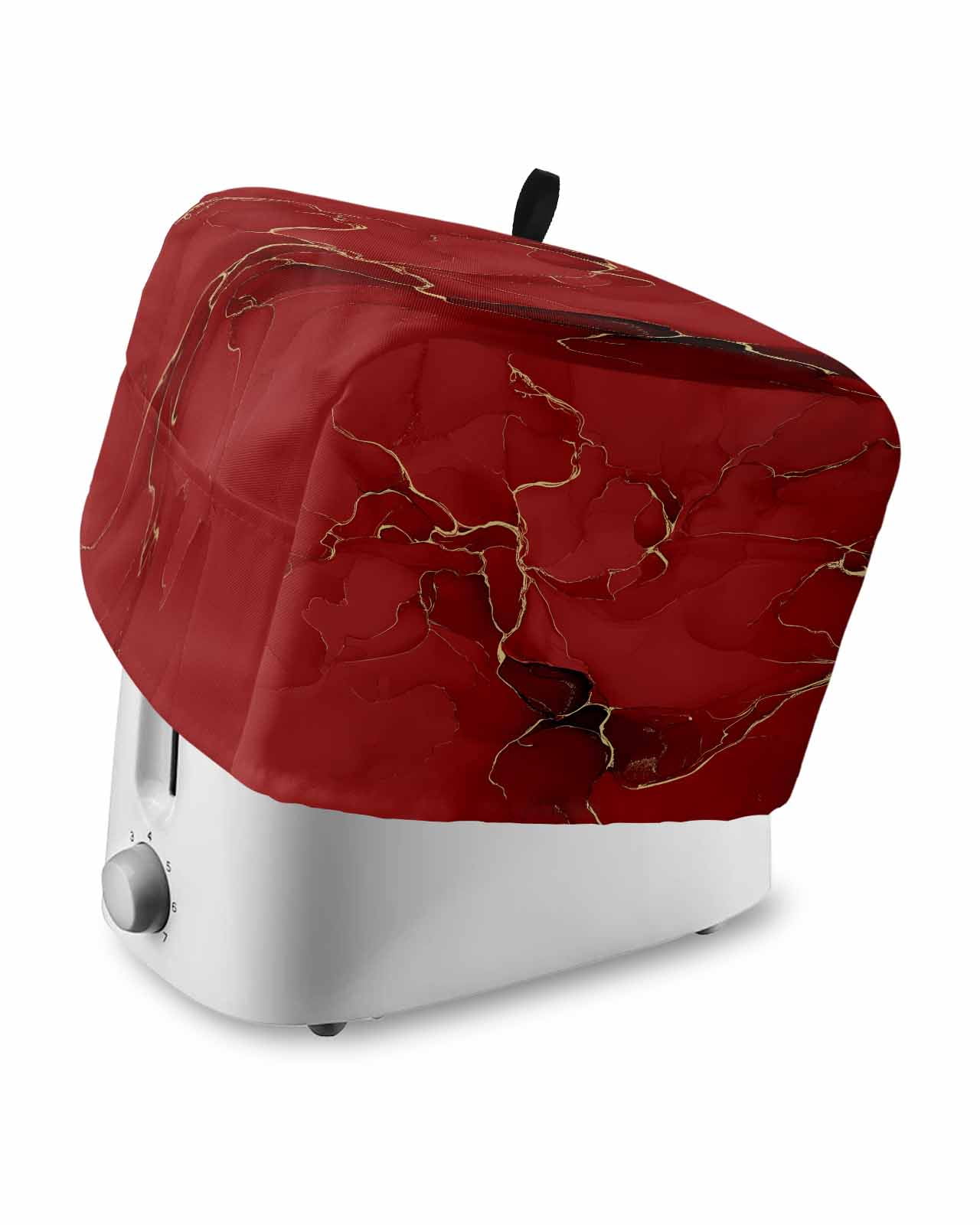 Fsddascl Red Marble Texture Small Toaster Cover 2 Slice, Kitchen ...