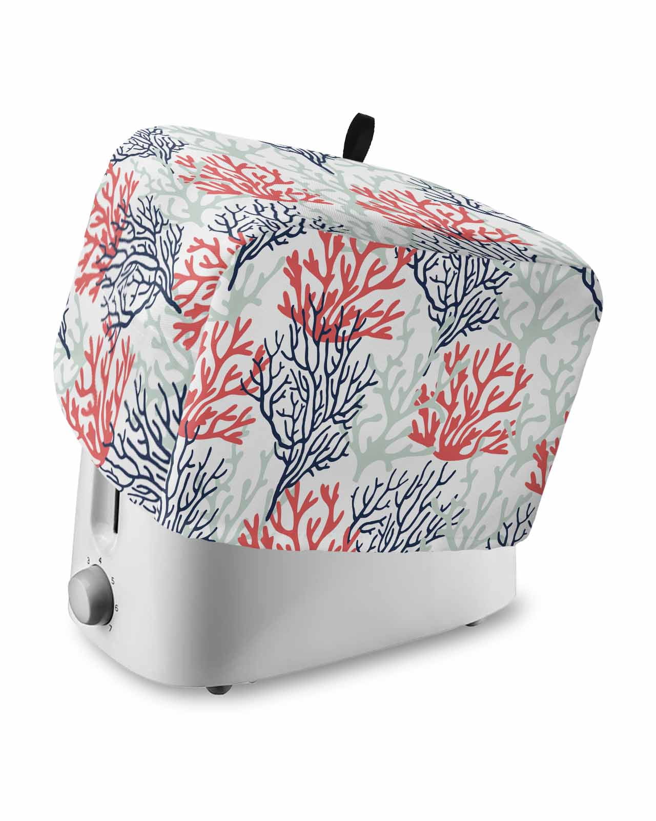 Fsddascl Red Navy Blue Coral Coastal Small Toaster Cover 2 Slice ...