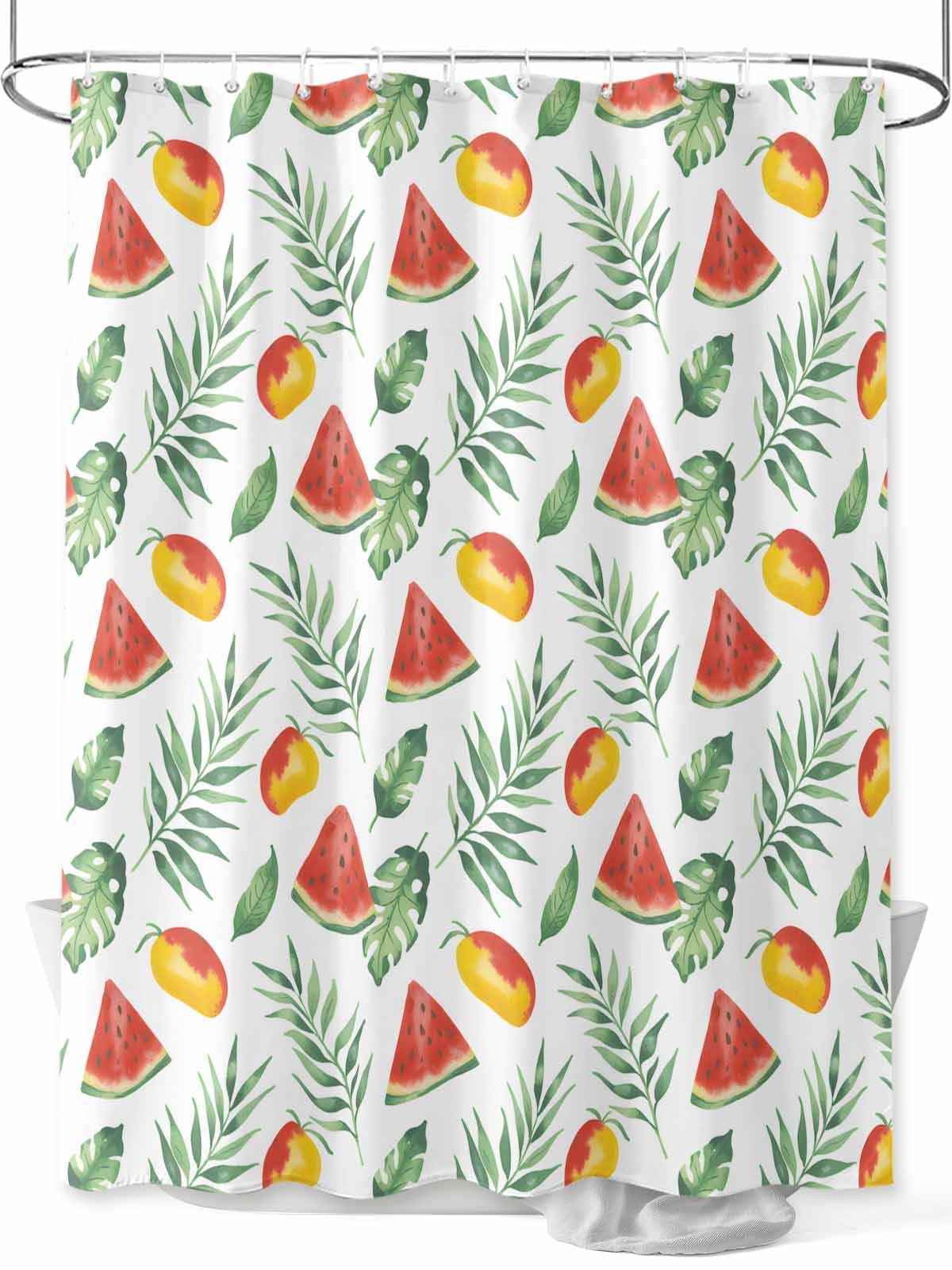 Fsddascl Red Watermelon Shower Curtain Set - 48" x 72" Washable Bathtub ...