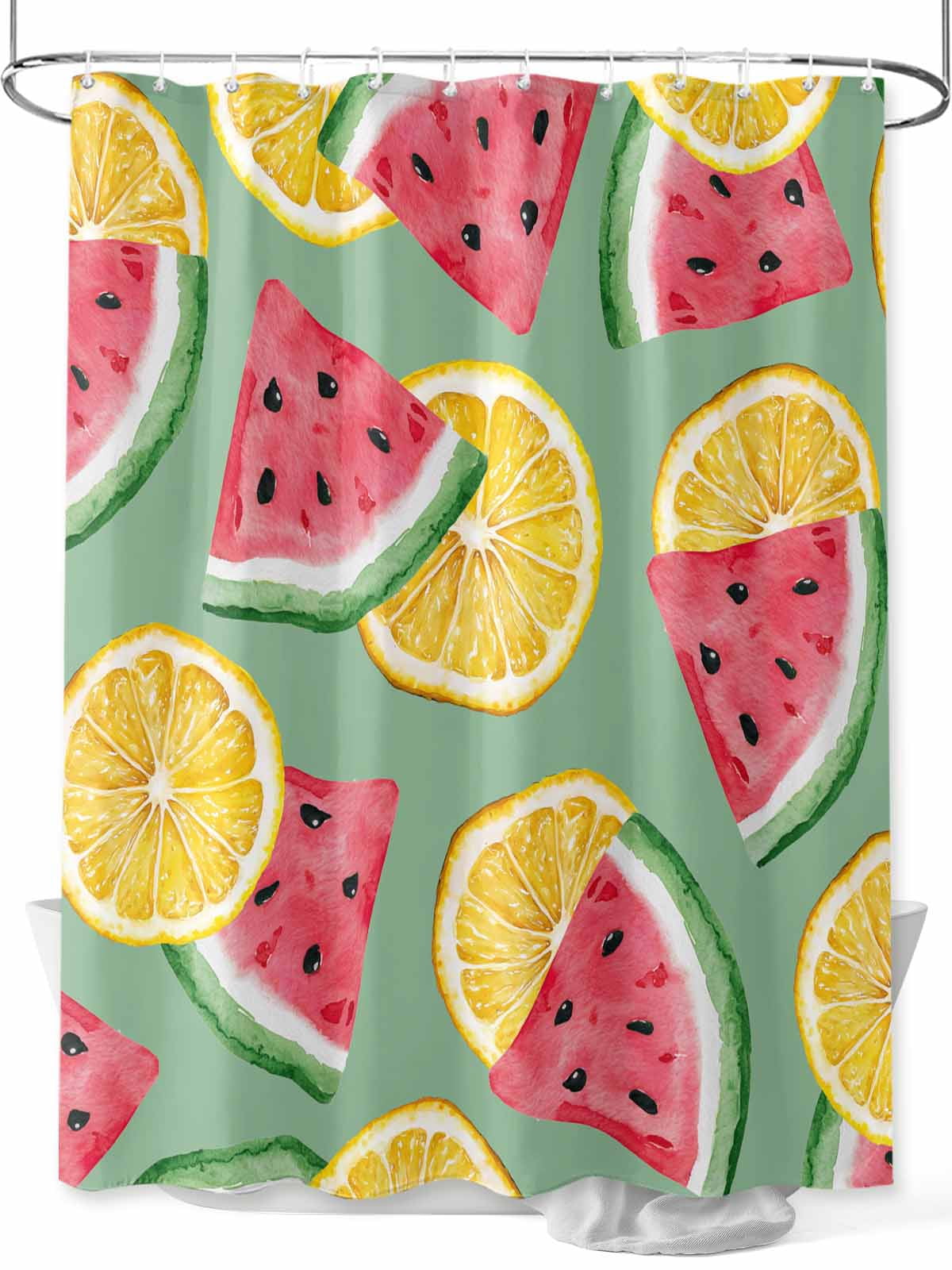 Fsddascl Red Watermelon Shower Curtain Set - Extra Long 72" x 96 ...