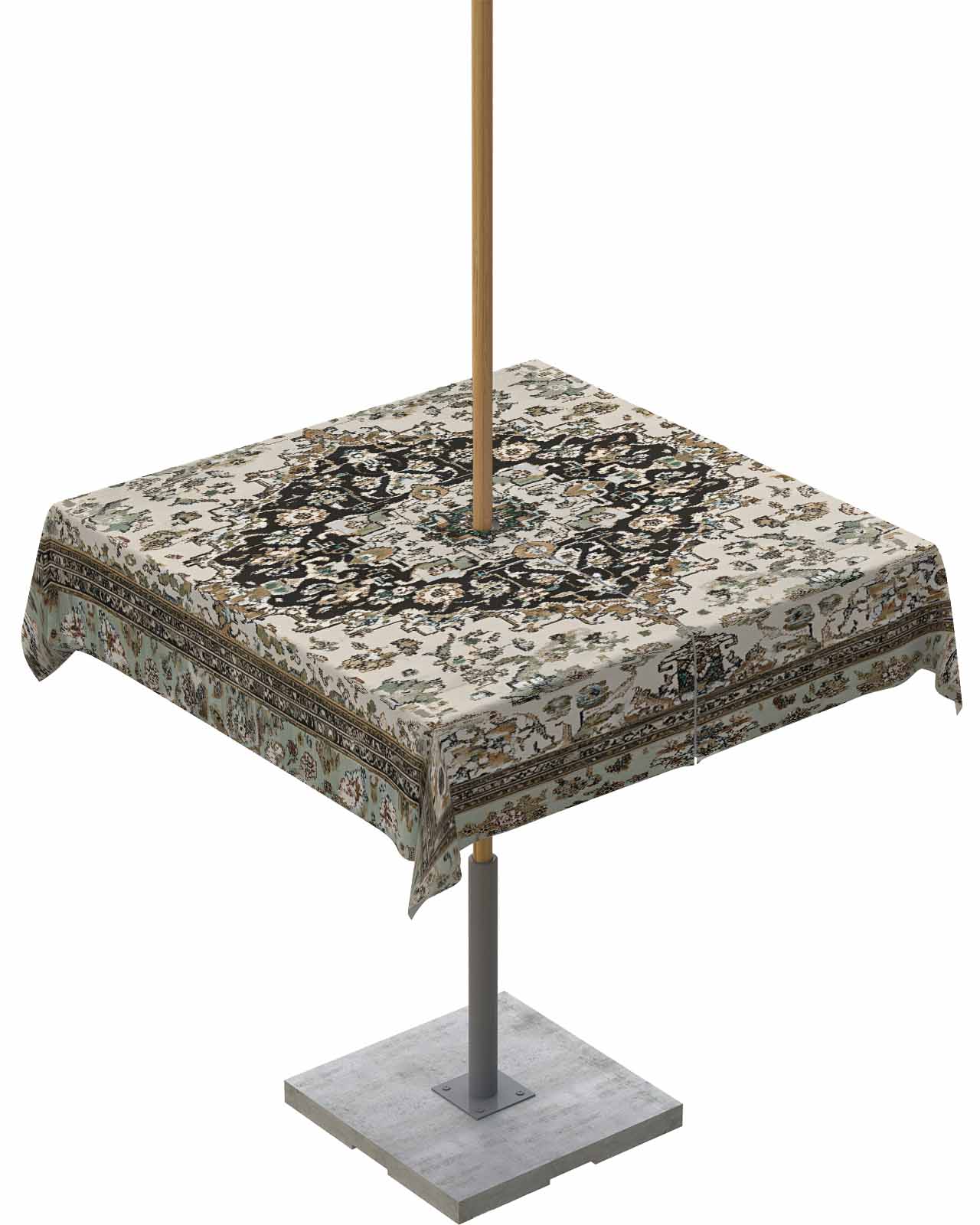 Fsddascl Retro Boho Outdoor Tablecloth - 60x60 Inch Square Dining Table ...