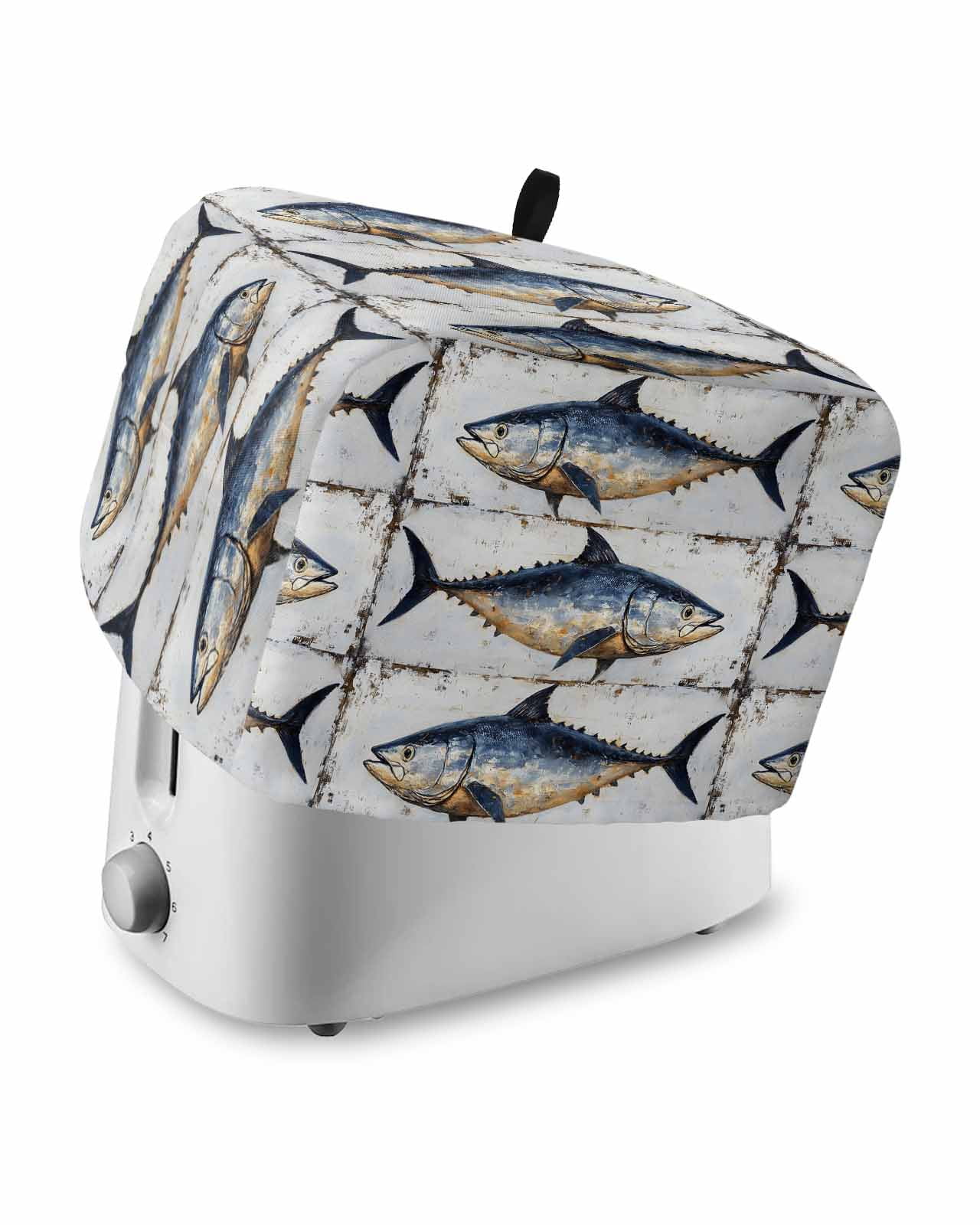 Fsddascl Retro Fish Coastal Toaster Cover 4 Slice, Large Kitchen ...