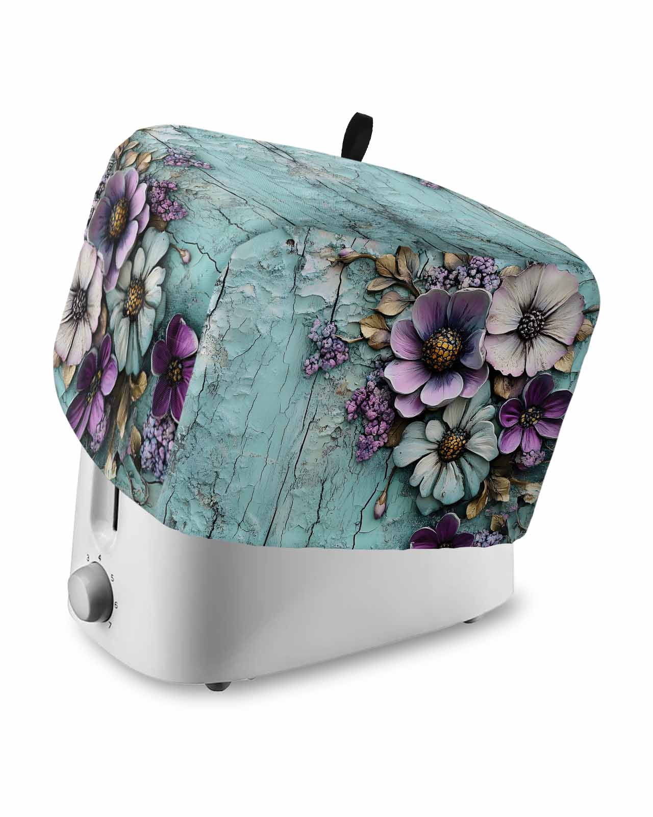 Fsddascl Retro Flower Small Toaster Cover 2 Slice, Kitchen Appliance ...