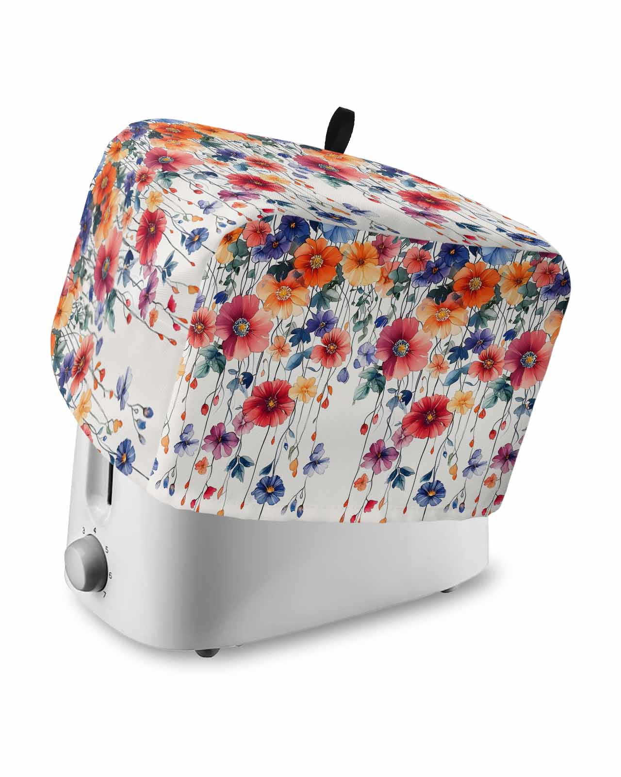Fsddascl Retro Flowers Toaster Cover 2 Slice, Small Kitchen Appliance ...