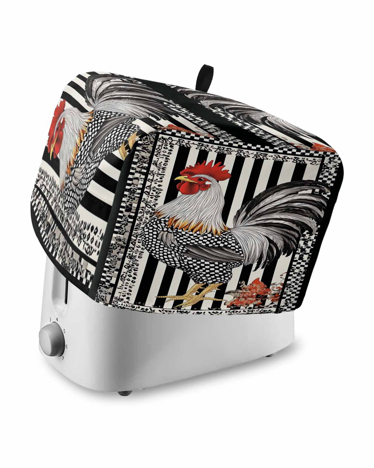 Fsddascl Retro Rooster Small Toaster Cover 2 Slice, Kitchen Appliance ...