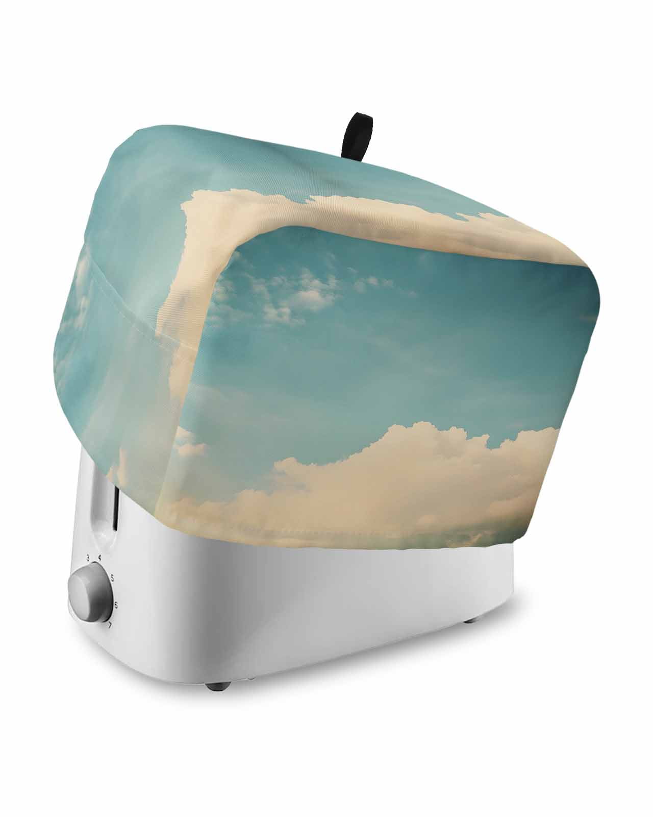 Fsddascl Retro Teal Cloudy Sky Small Toaster Cover 2 Slice, Kitchen ...