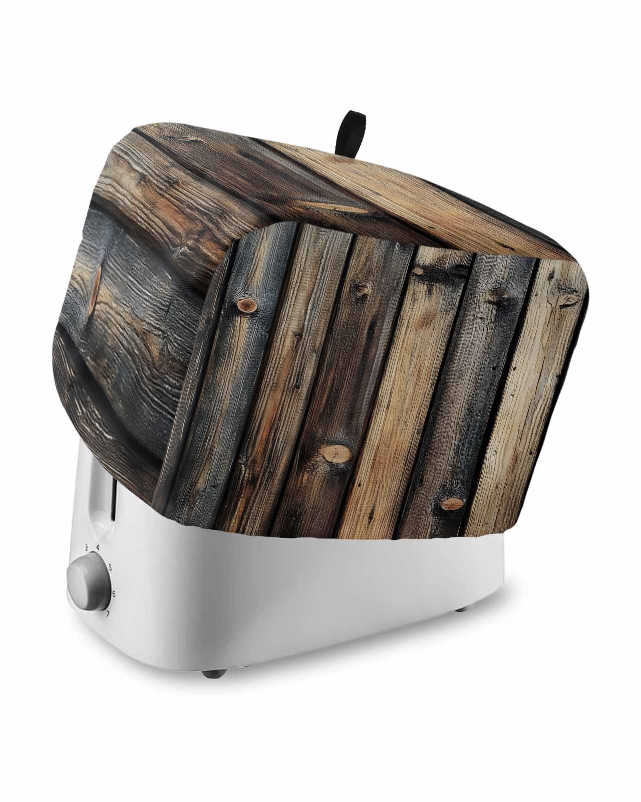 Fsddascl Retro Wooden Small Toaster Cover 2 Slice, Kitchen Appliance ...