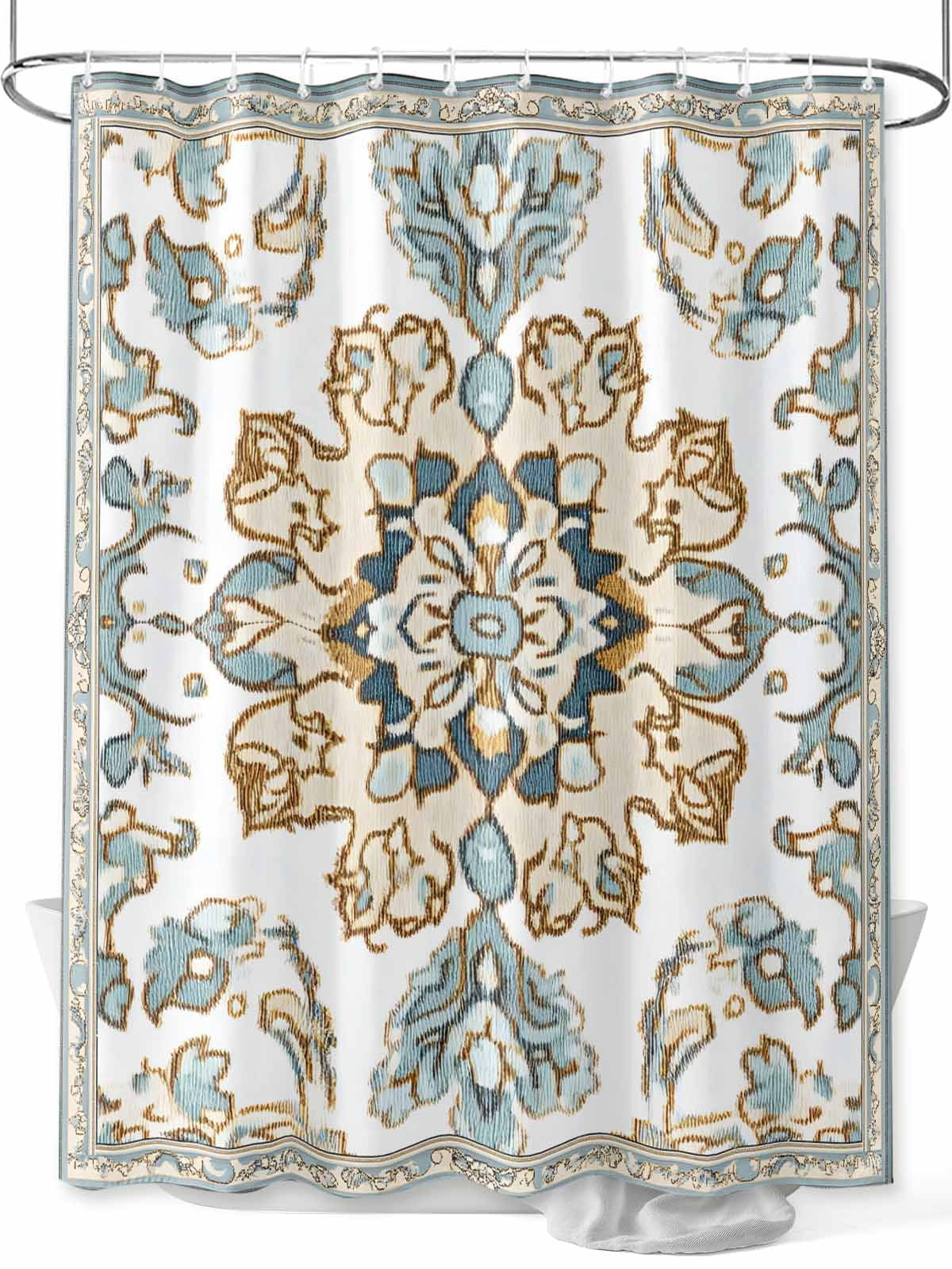 Fsddascl Rustic Aztec Shower Curtain Set - 54" x 78" Washable Bathtub ...