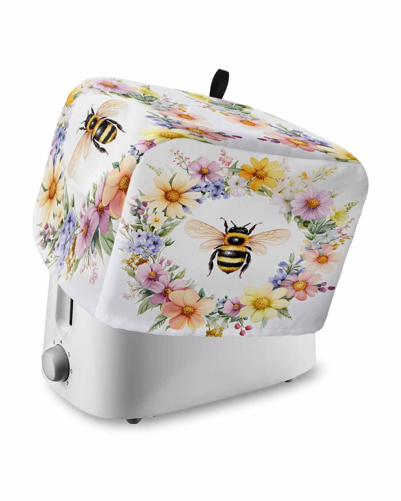 Fsddascl Rustic Bee Wreath Toaster Cover 2 Slice, Small Kitchen ...