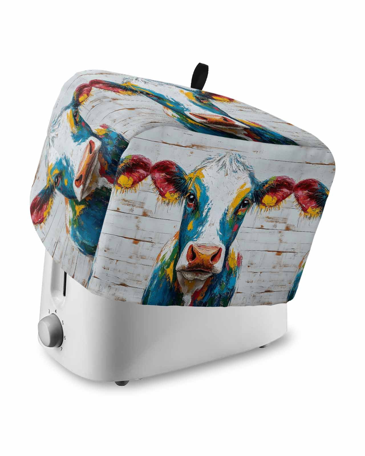 Fsddascl Rustic Cow Small Toaster Cover 2 Slice, Kitchen Appliance ...