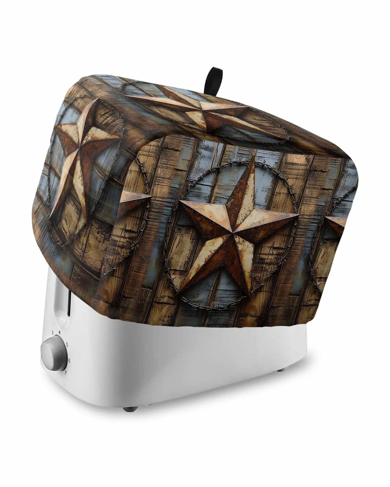 Fsddascl Rustic Star Brown Small Toaster Cover 2 Slice, Kitchen ...