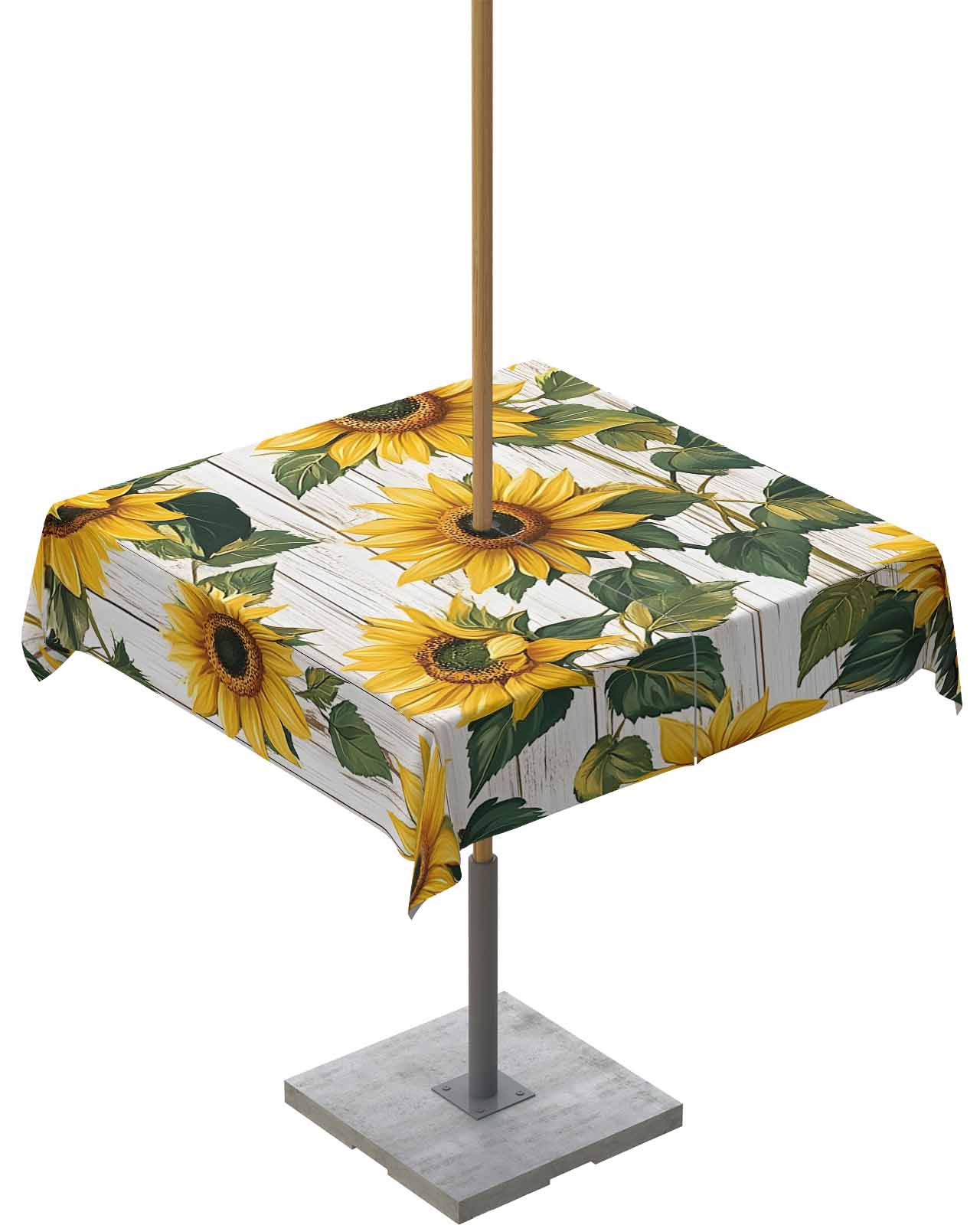 Fsddascl Rustic Sunflowers Outdoor Tablecloth - 54x54 Inch Square ...