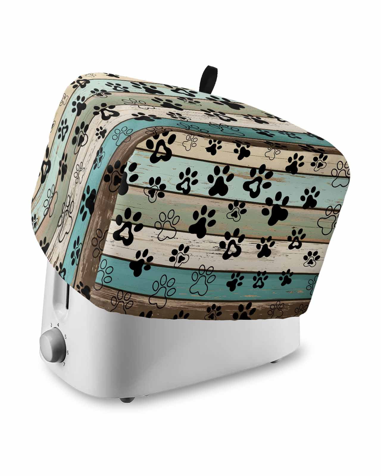 Fsddascl Sage Green Brown Paw Prints Toaster Cover 2 Slice, Small ...