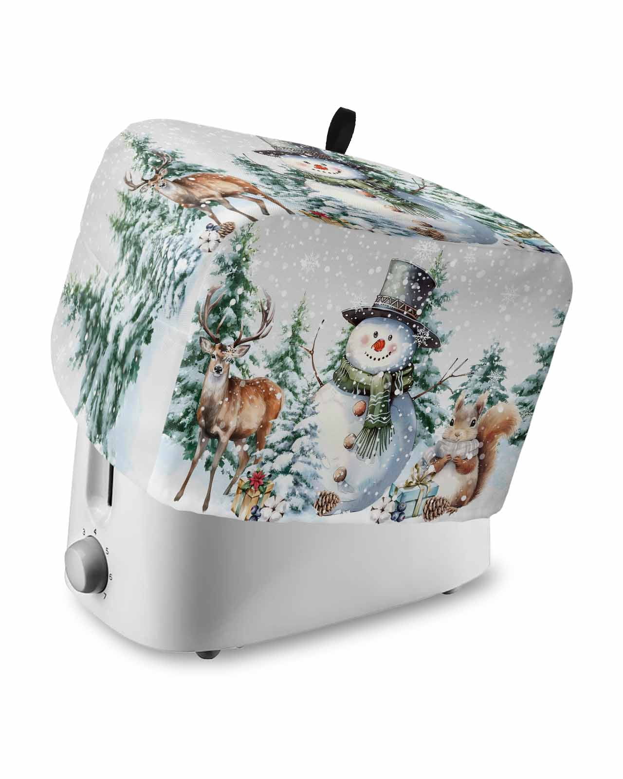 Fsddascl Sage Green Christmas Toaster Cover 4 Slice, Large Kitchen ...
