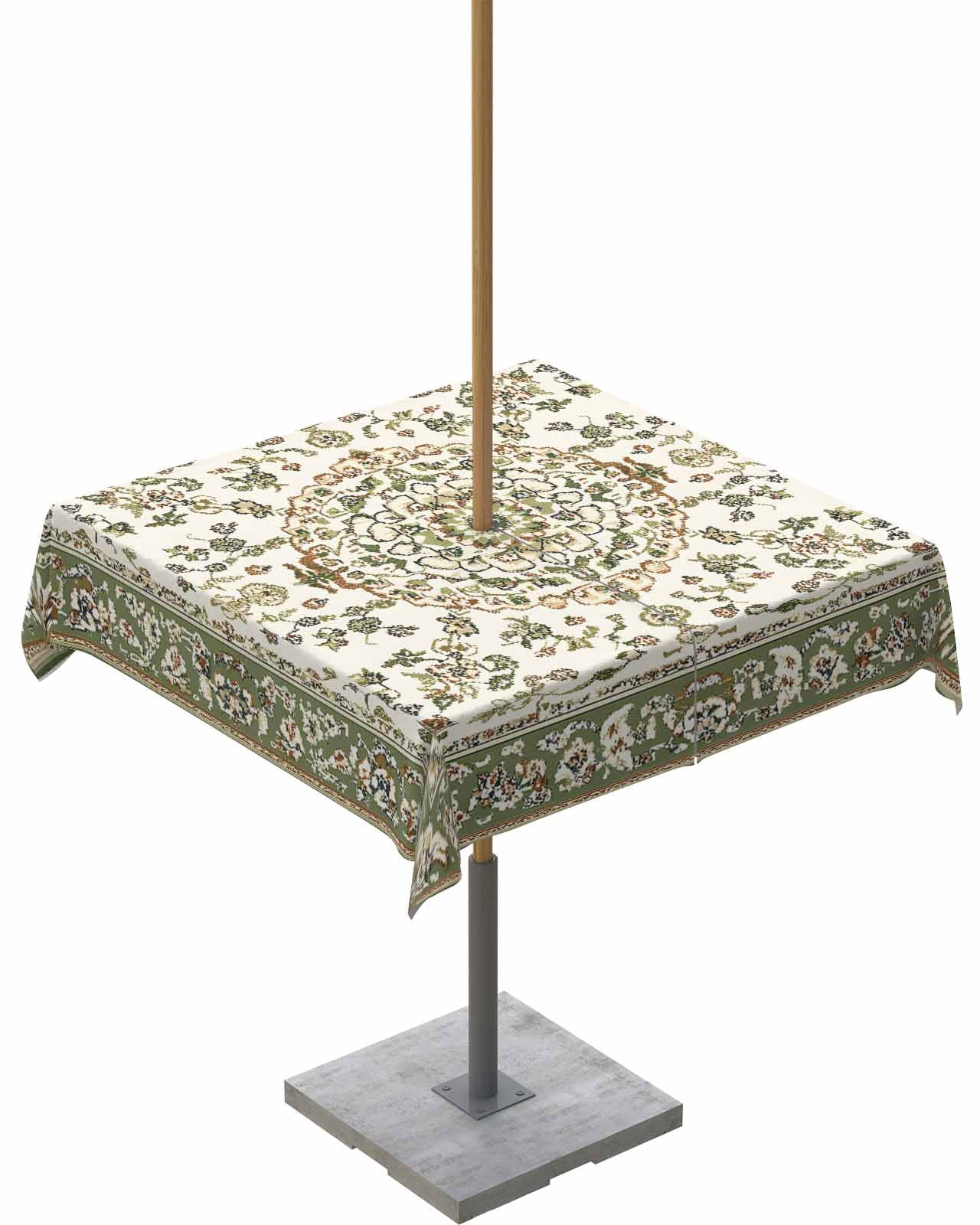 Fsddascl Sage Green Outdoor Tablecloth - 54x54 Inch Square Dining Table ...