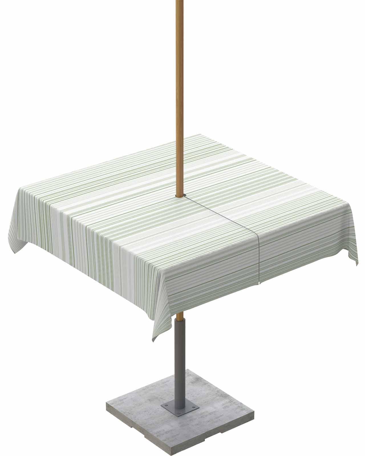 Fsddascl Sage Green Stripe Outdoor Tablecloth - 60x60 Inch Square ...