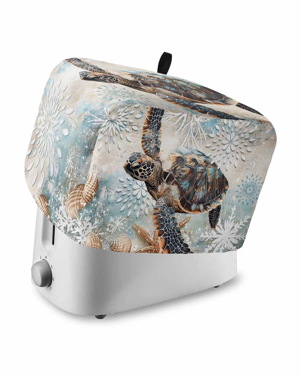 Fsddascl Sea Turtle Coastal Toaster Cover 2 Slice, Small Kitchen ...
