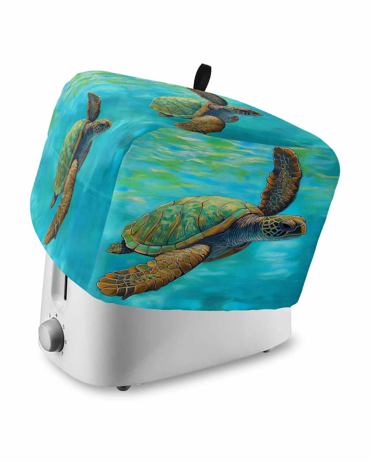 Fsddascl Sea Turtle Coastal Toaster Cover 4 Slice, Large Kitchen ...