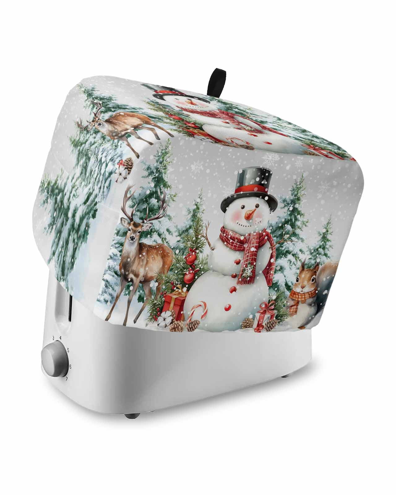 Fsddascl Snowman Christmas Toaster Cover 4 Slice, Large Kitchen ...