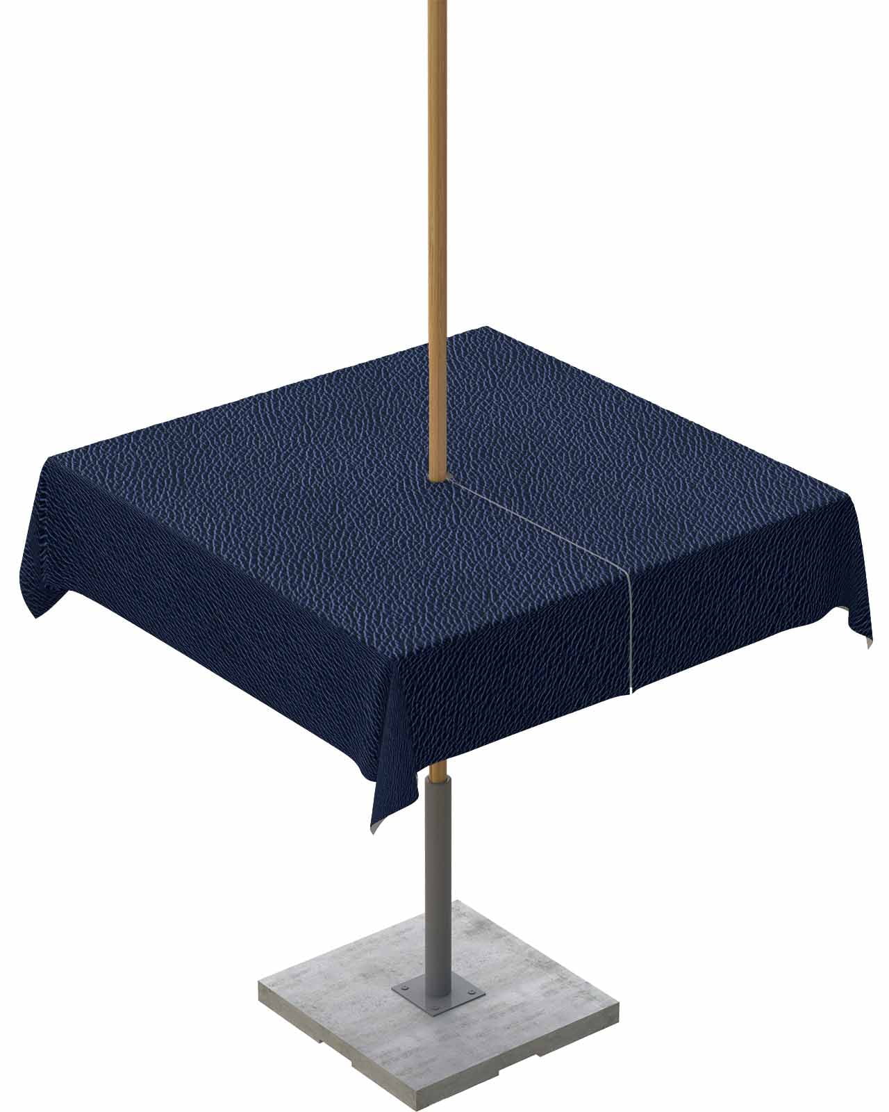 Fsddascl Solid Dark Blue Outdoor Tablecloth - 60x60 Inch Square Dining ...