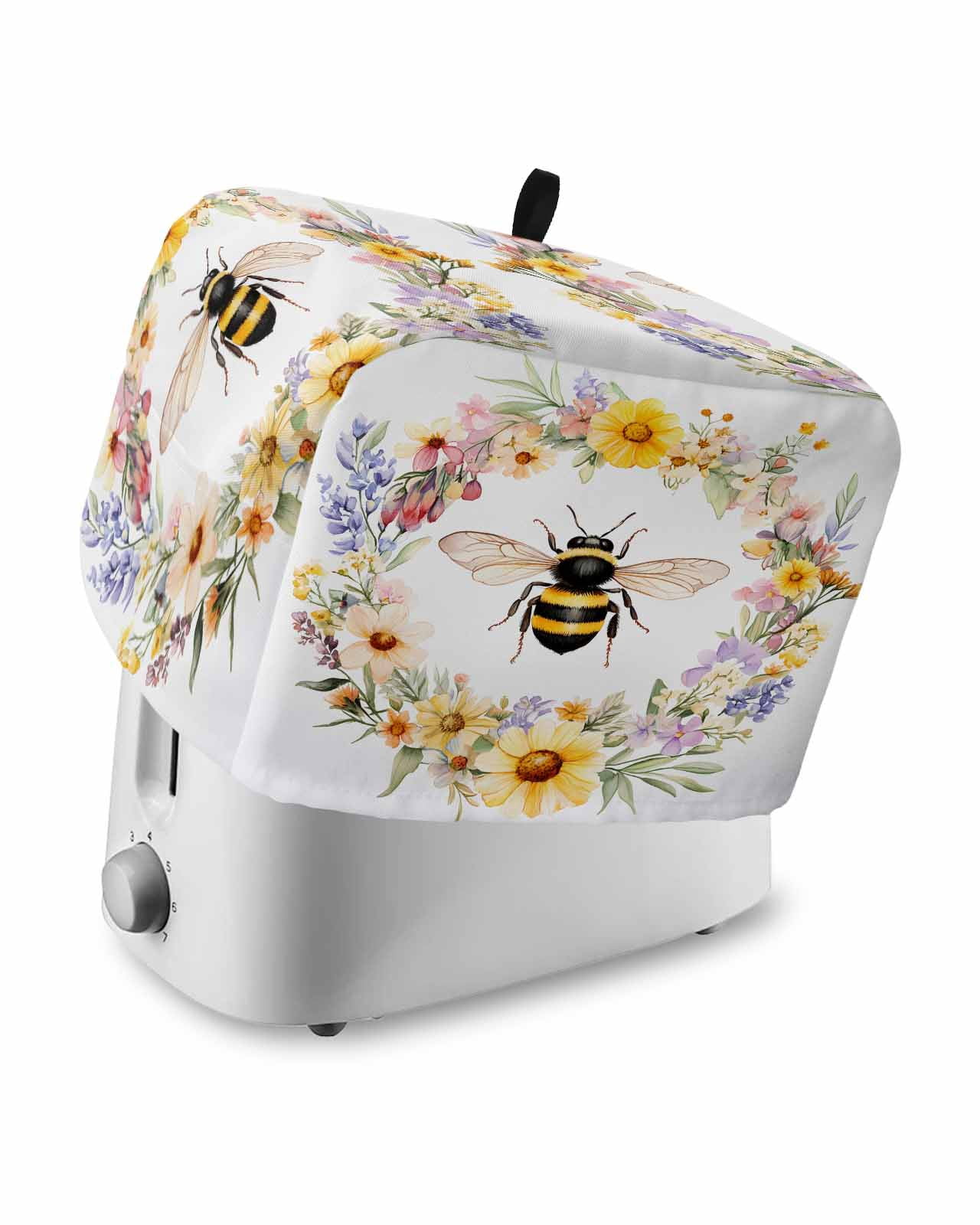 Fsddascl Spring Bee Wreath Toaster Cover 2 Slice, Small Kitchen ...