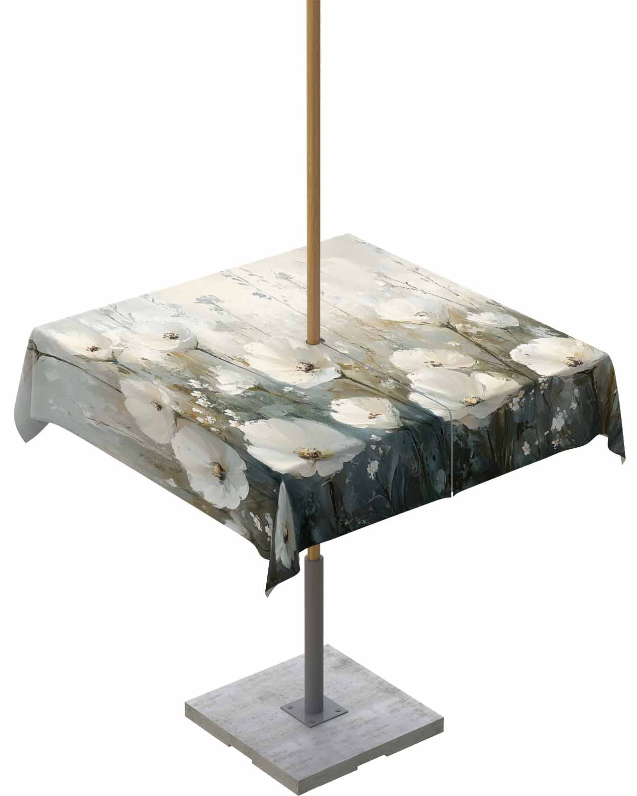 Fsddascl Spring Botanical Outdoor Tablecloth - 60x60 Inch Square Dining ...