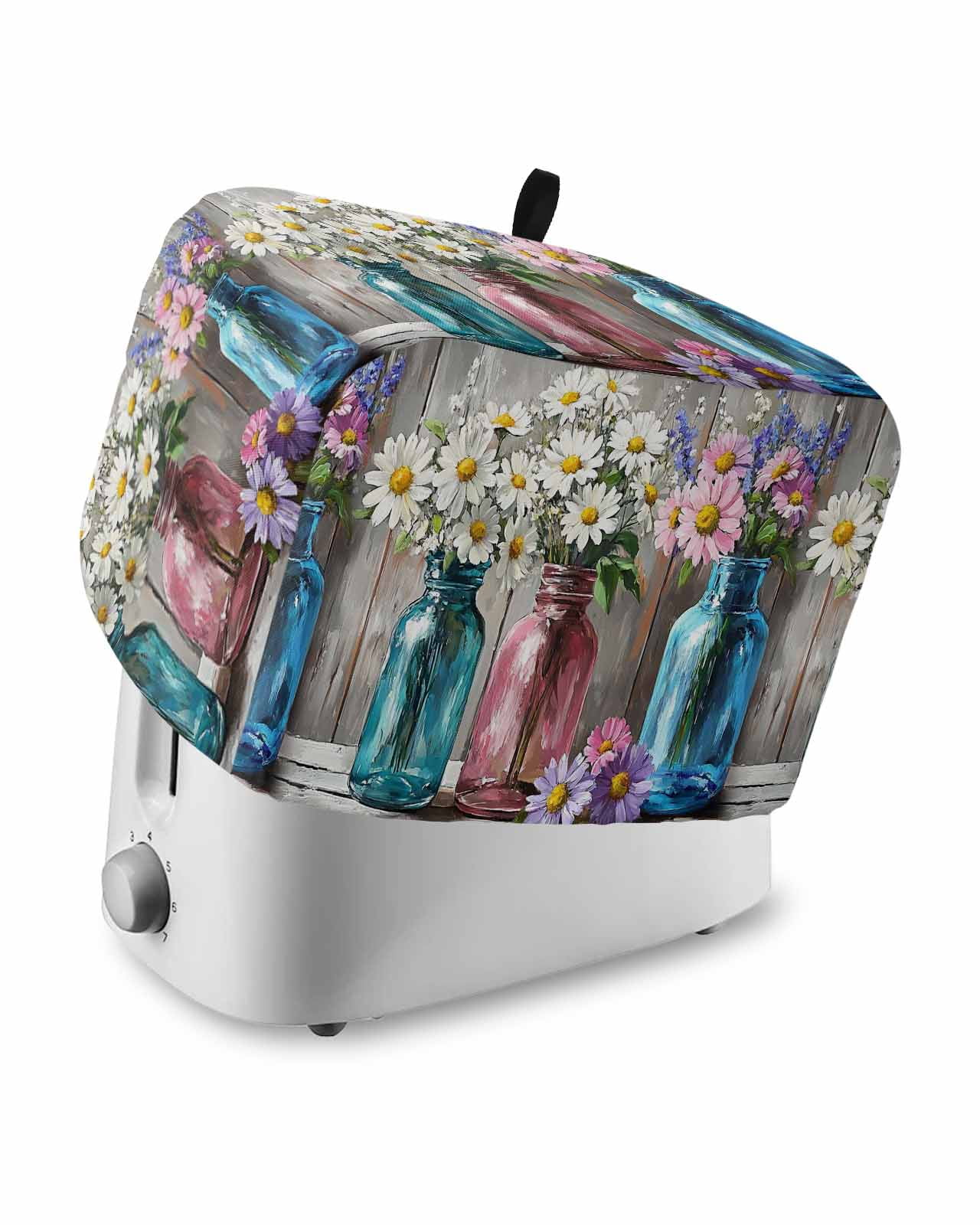 Fsddascl Spring Floral Small Toaster Cover 2 Slice, Kitchen Appliance ...