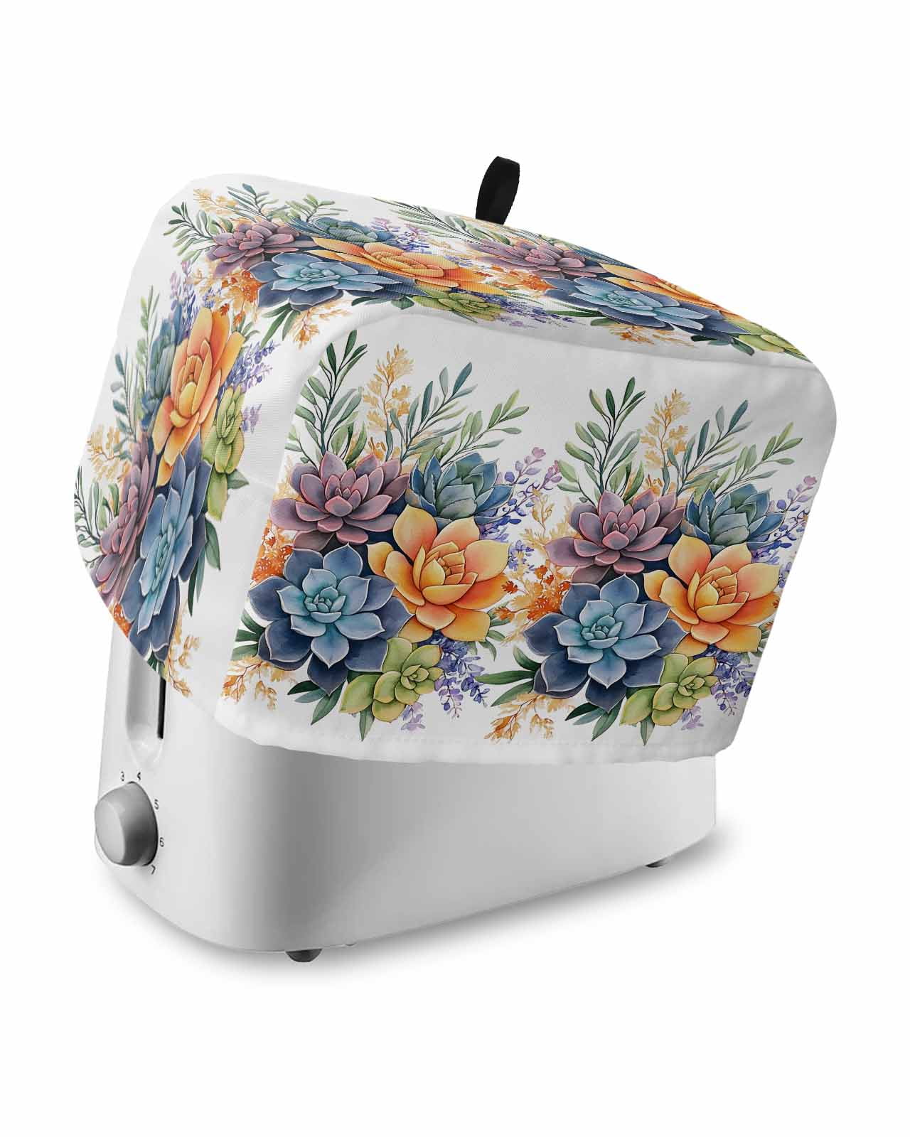 Fsddascl Spring Floral Succulents Toaster Cover 2 Slice, Small Kitchen ...