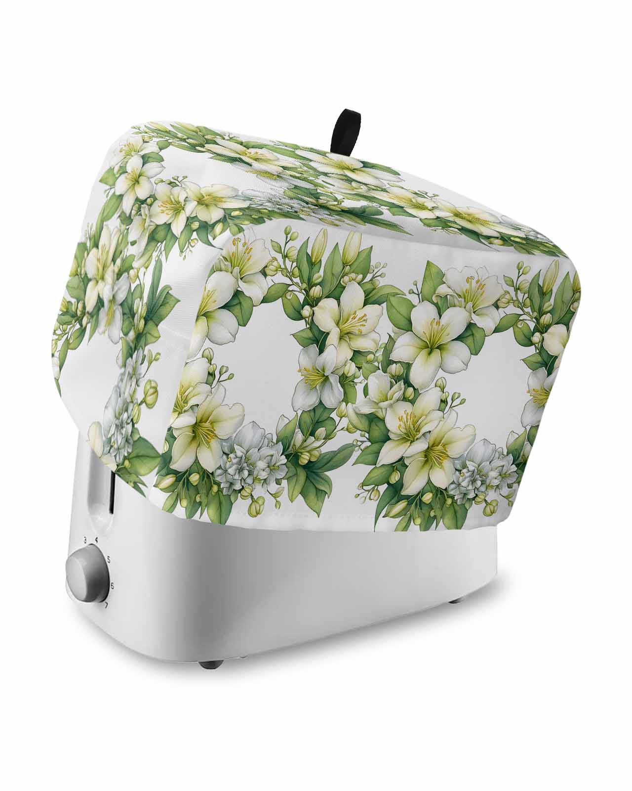 Fsddascl Spring Floral Wreath Toaster Cover 4 Slice, Large Kitchen ...