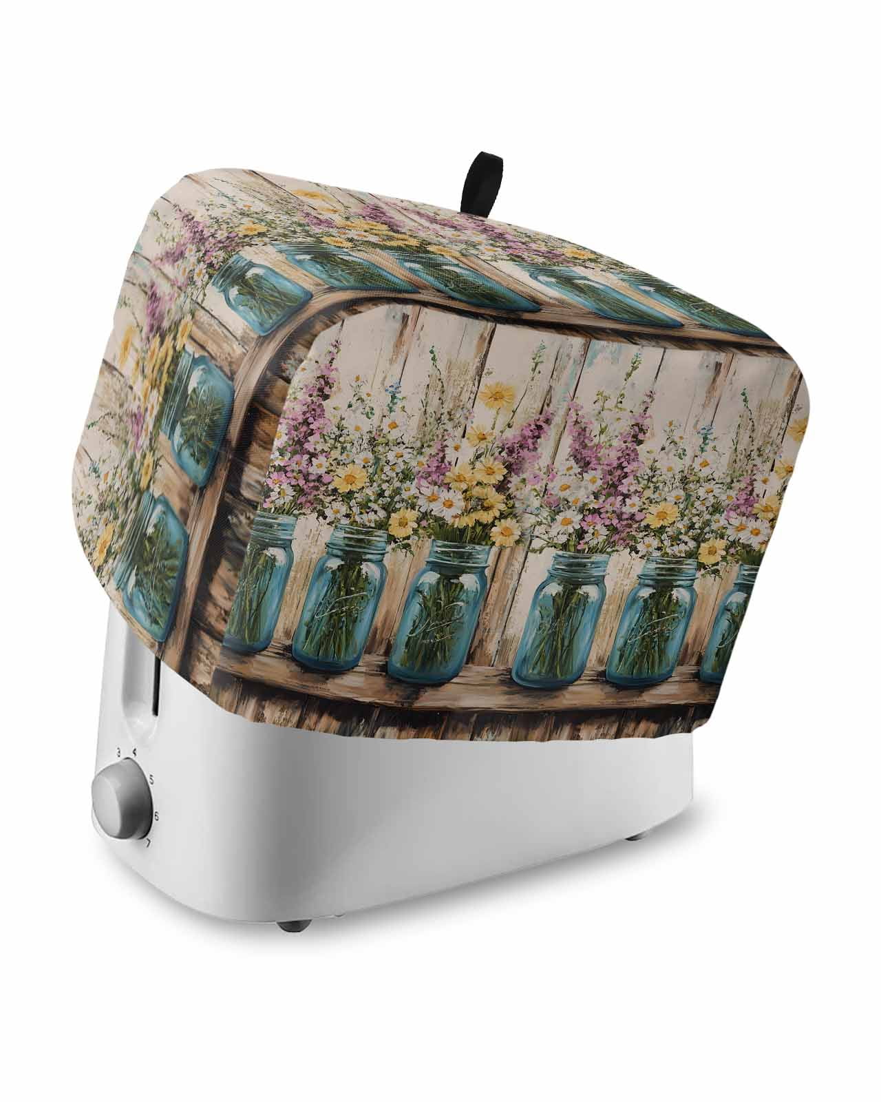 Fsddascl Spring Flower Toaster Cover 2 Slice, Small Kitchen Appliance ...