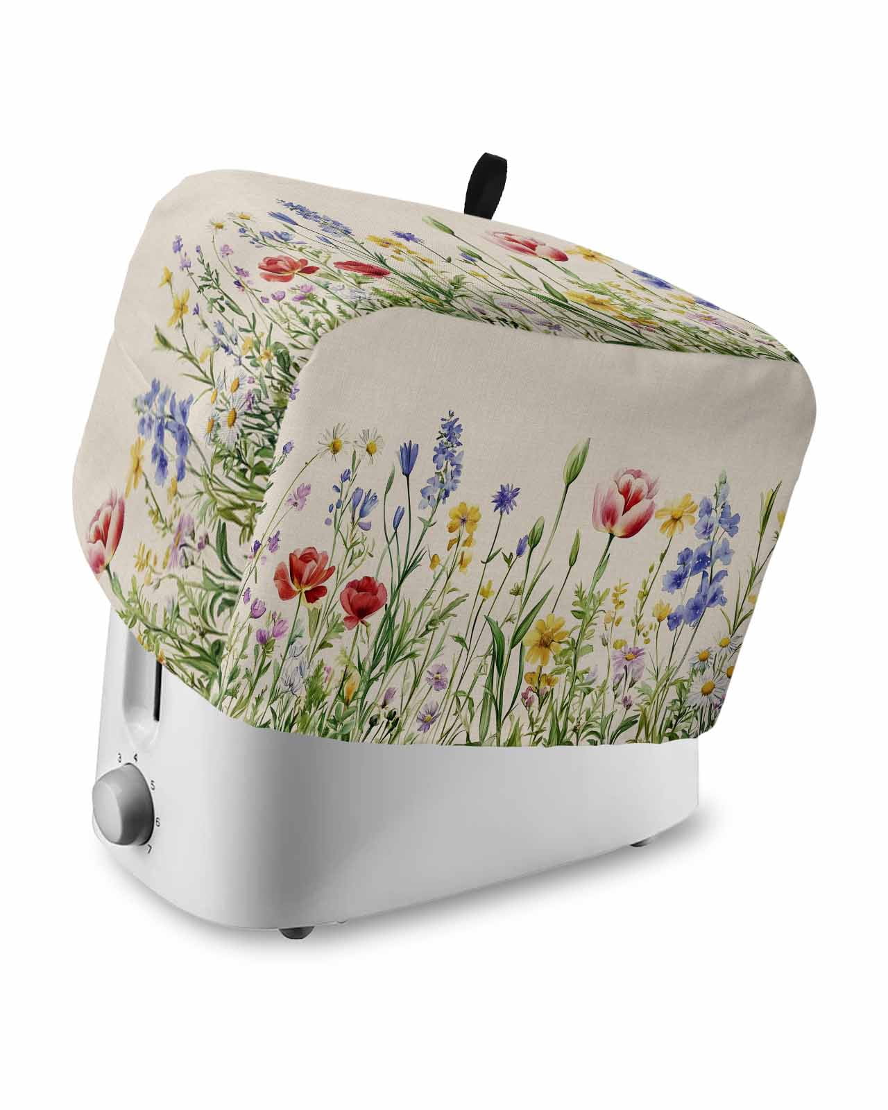 Fsddascl Spring Flowers Small Toaster Cover 2 Slice, Kitchen Appliance ...