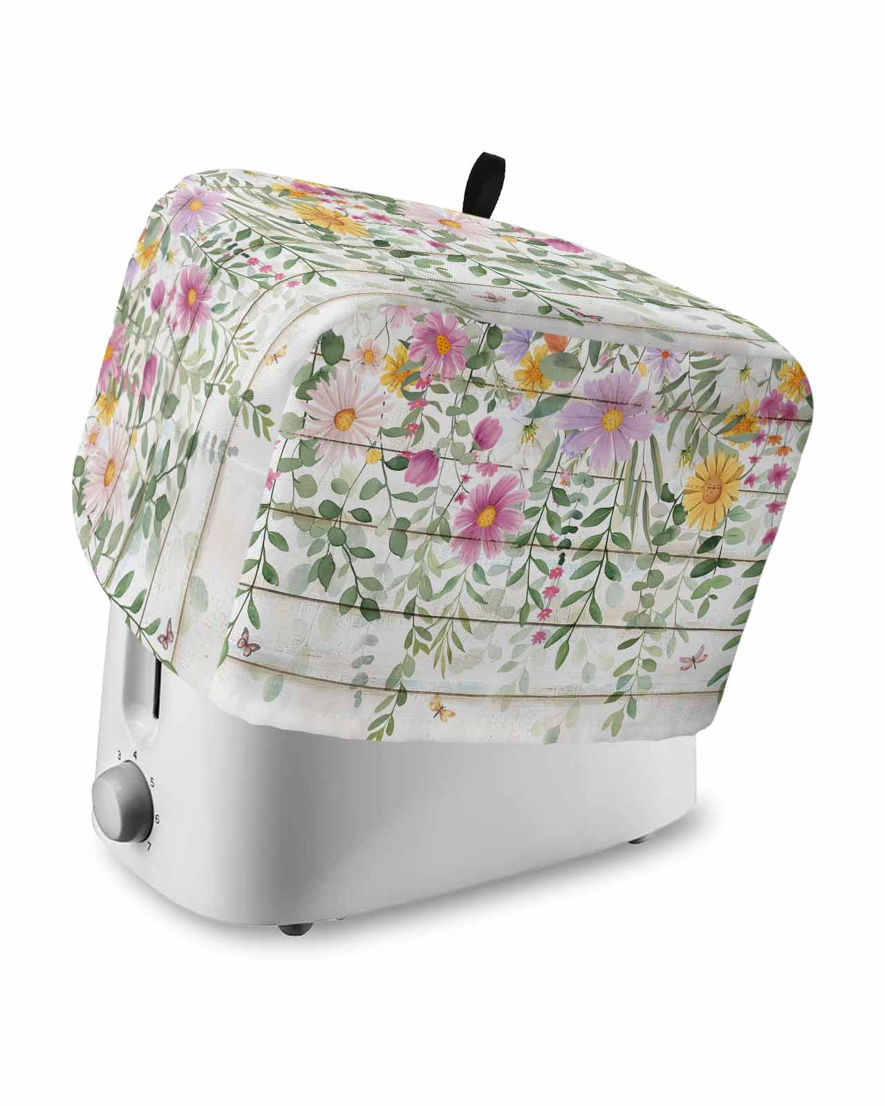Fsddascl Spring Flowers Toaster Cover 2 Slice, Small Kitchen Appliance ...