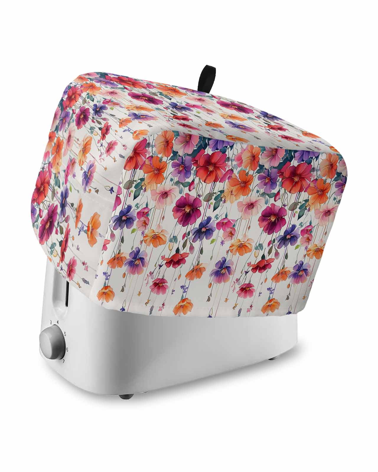 Fsddascl Spring Flowers Toaster Cover 4 Slice, Large Kitchen Appliance ...
