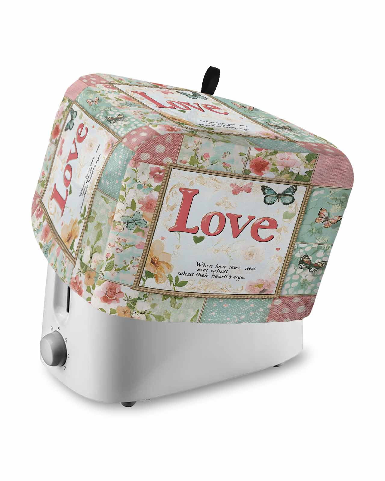 Fsddascl Spring Pink Green Check Toaster Cover 2 Slice, Small Kitchen ...
